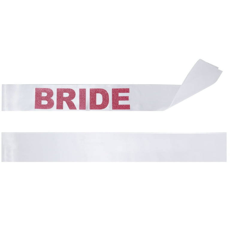 Blank White Satin Sash