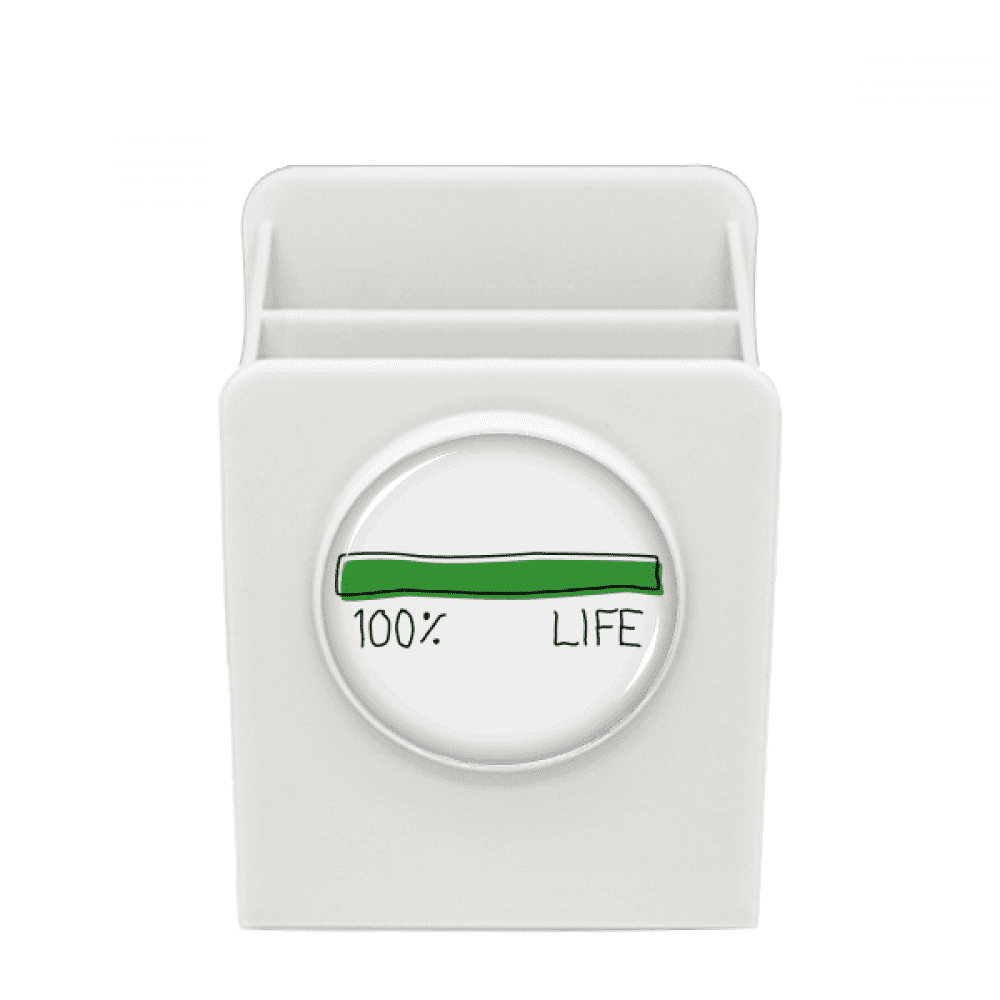 life energy progress bar hundred percent longevity elderly desk pencil ...