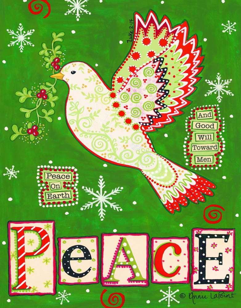 Card-Boxed-Christmas-Peace Dove (Box Of 12) - Walmart.com
