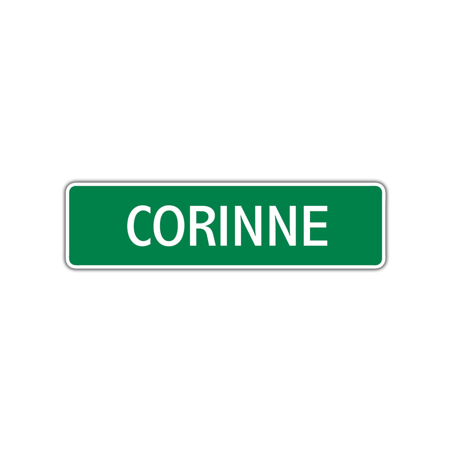 Corinne Girls Children Name Letter Printed Plaque Decoration Novelty ...
