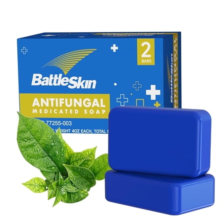 Battleskin Bar Soap Tea Tree Soap, Antifungal Soap for Women/Men Help ...