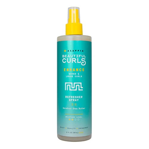 Alaffia Beautiful Curls Enhance Refresher Spray, Wavy to Curly Hair, 12 ...