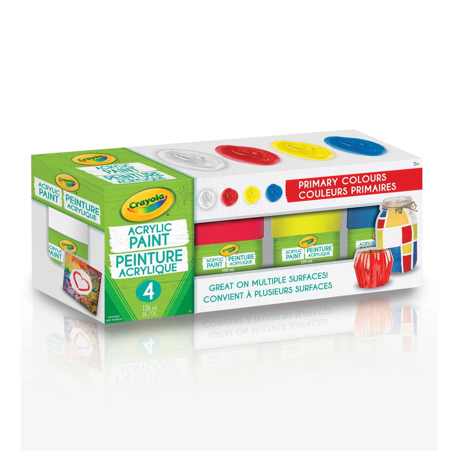 Crayola Multi-Surface Acrylic Paint, Primary Colours - Walmart.ca