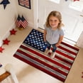15.75x23.62 Inch Patriotic Flag Doormat, Linen Surface Rubber Back Mat ...