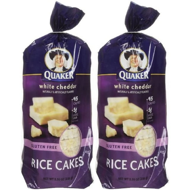 Quaker White Cheddar Rice Cakes, 5.5 Oz, 2 Pk - Walmart.com