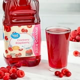 Great Value Cranberry Raspberry Juice Cocktail 64 fl oz with 100% ...