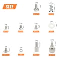 480 Pieces Computer Standoffs Screws Assortment Kit for 2.5" SSD, Hard ...