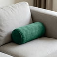 Solid Color Zippered Cylindrical Neck Pillow Slips, Soft Removable ...