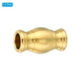 Uxcell 18x33mm Solid Brass Lamp Neck Threaded Turned Brass Spindle ...