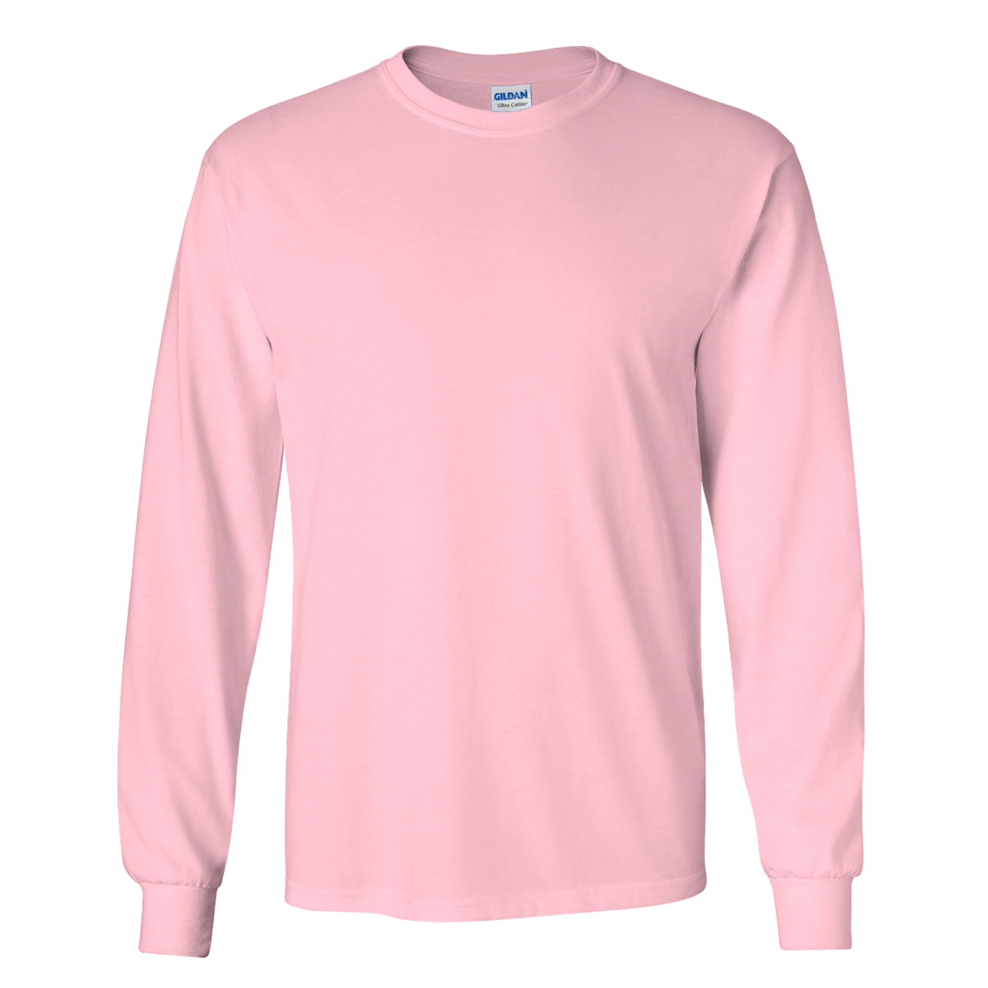 Gildan Mens Plain Crew Neck Ultra Cotton Long Sleeve T-Shirt - Walmart.com