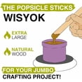 8'' Jumbo Craft Sticks - 90PCS Extra Large Natural Premium Wood, Ice ...