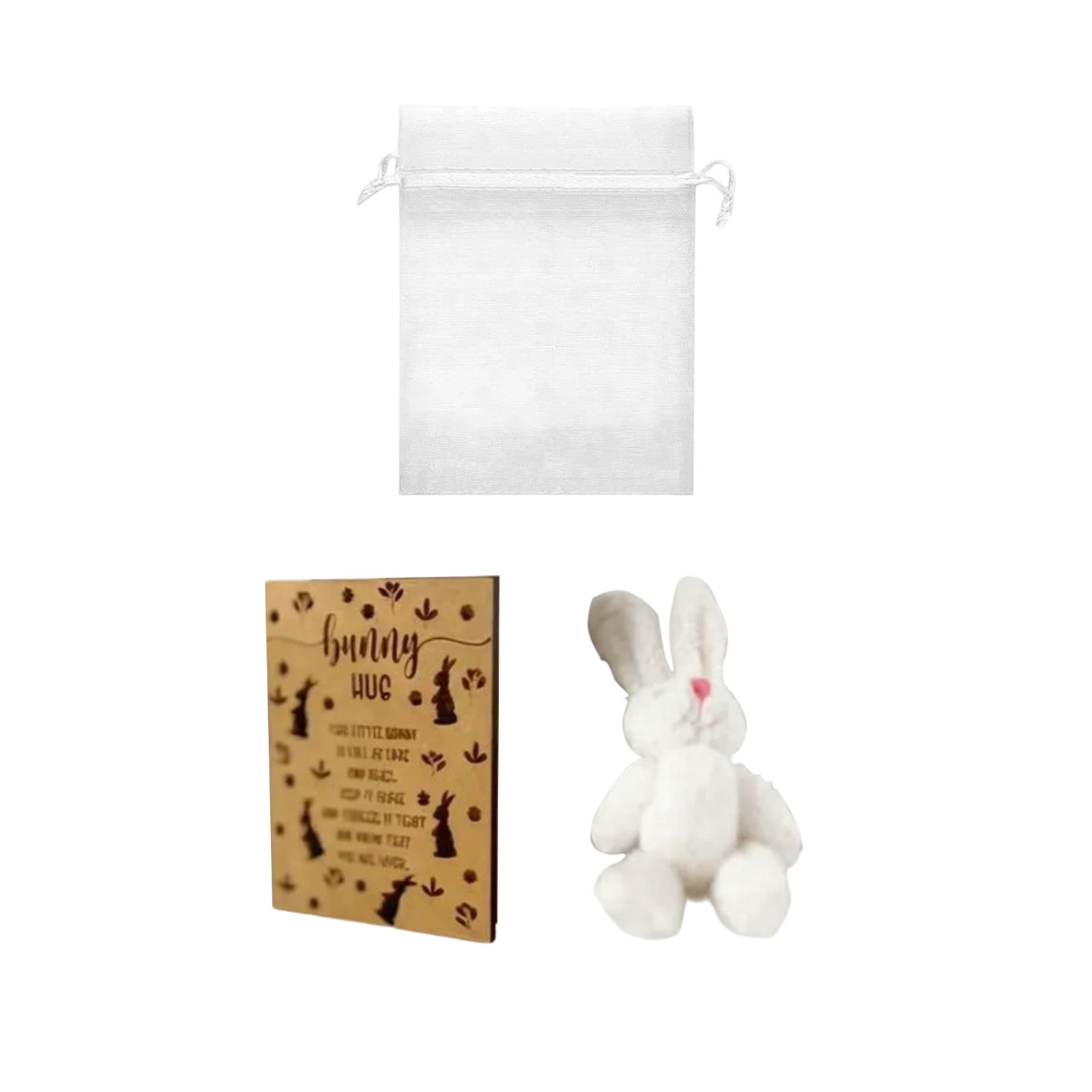 Lfkerwmg My Items Cute Rabbit Pocket Hug Handmade Front Easter Front Pocket Hug With Card Rabbit Easter For 10x8cm