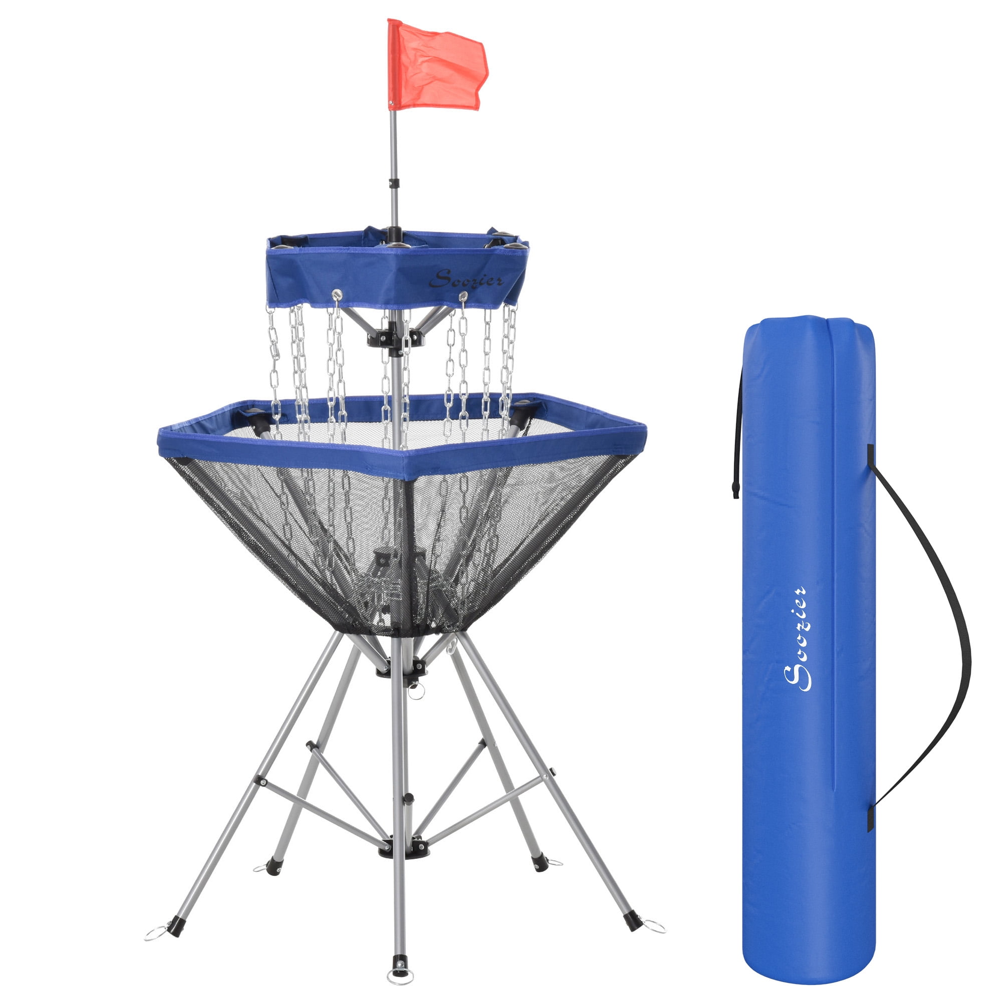 Soozier All Ages Disc Golf Target Stand for Practice, Backyards ...