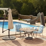 Island Umbrella Santiago 10-ft Octagonal Cantilever Umbrella with Beige ...