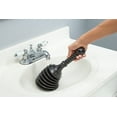 Master Plunger Sink Shower Drain Black with 4-Cup Water Displacement ...