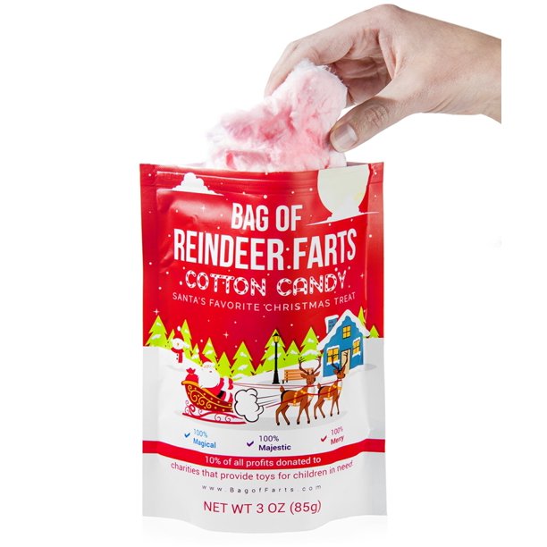 Bag of Reindeer Farts Cotton candy with a hint of Christmas crop ...