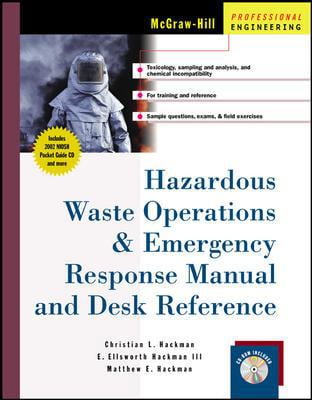 Pre-Owned Hazardous Waste Operations & Emergency Response Manual and ...
