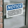 (2 Pack) No Personal Cell Phone Use Allowed In Work OSHA Notice Sign ...