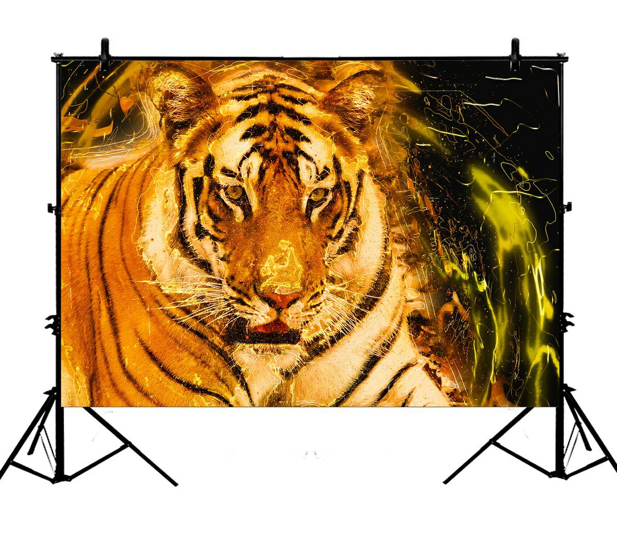 PHFZK 7x5ft Wildlife Backdrops, Animal Tiger Portrait Photography ...