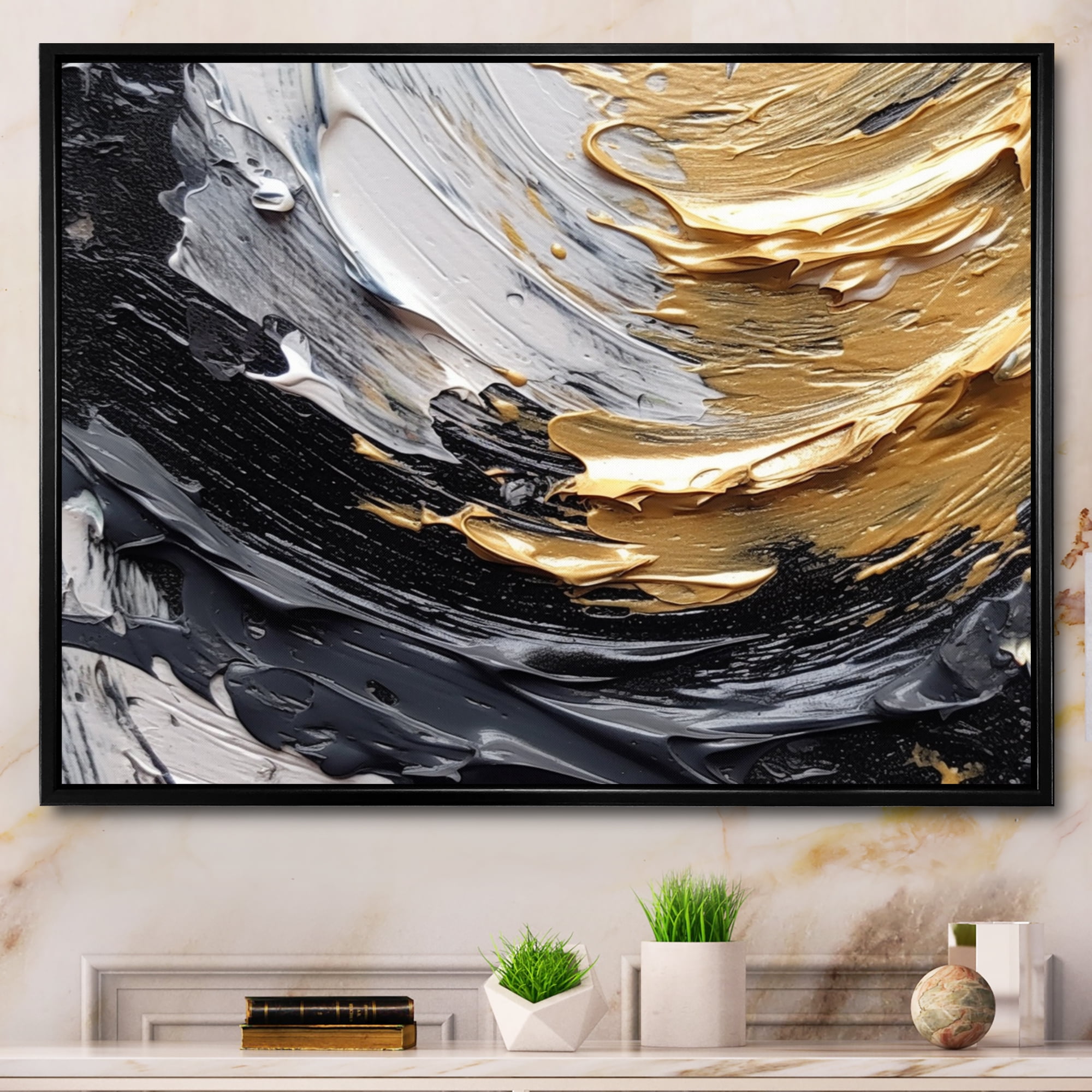 Click here for Designart Abstract Spirals Framed Wall Art  Spiral... prices