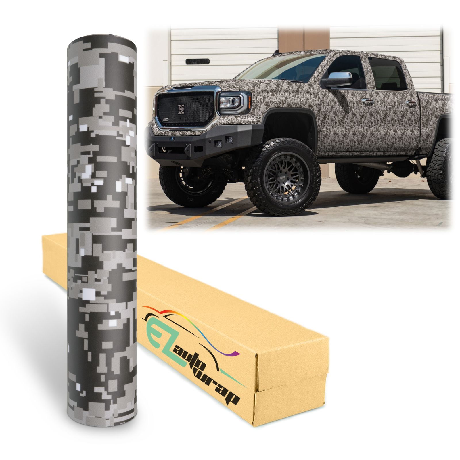 Black Camo Vinyl Wrap 150X60cm Camo Camouflage Car Stickers Forest ...