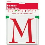 5' Block Letter Be Merry Banner - Walmart.com