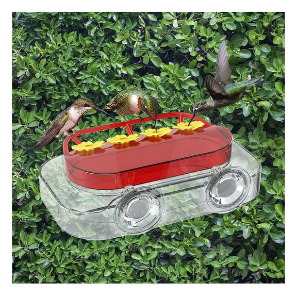 Hongchun Window Hummingbird Feeder Window Mount, Round Tube Shape ...