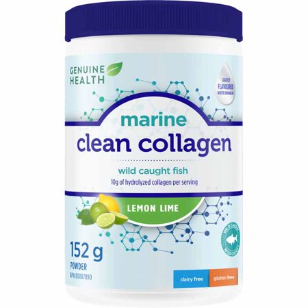 Genuine Health - Marine Clean Collagen, Lemon Lime Hydrolyzed Collagen ...