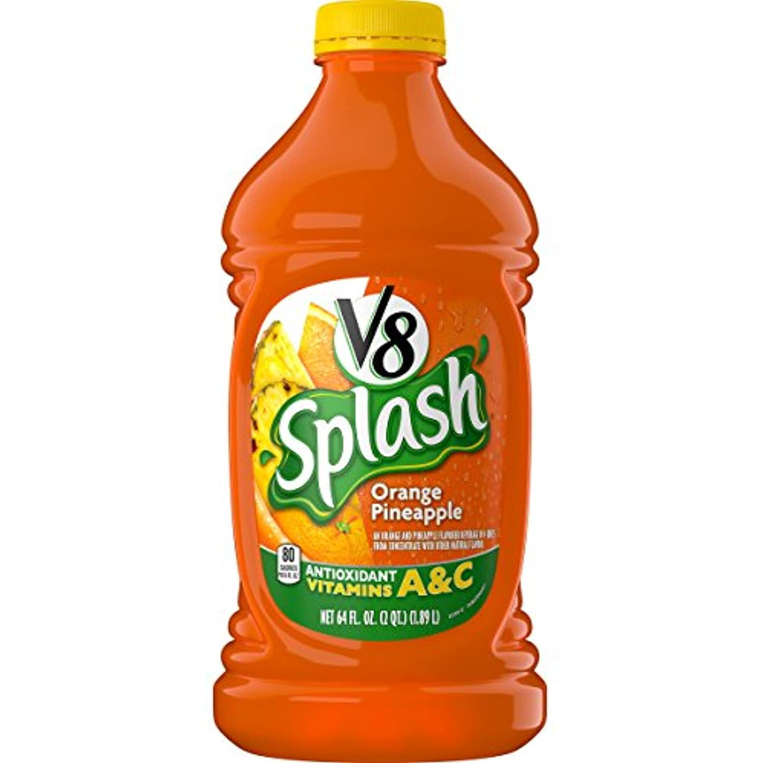 V8 Splash Orange Pineapple, 64 Oz. Bottle (Pack Of 6) - Walmart.com