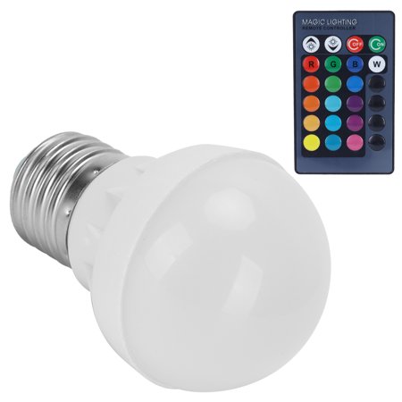 Ball Light Bulb, High-brightness Energy Saving RGB Bulb Remote Control ...