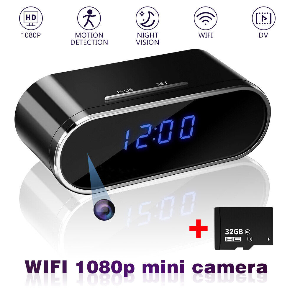 MDHAND Mini Camera Clock HD 1080P Smart Clock with Night Vision for ...