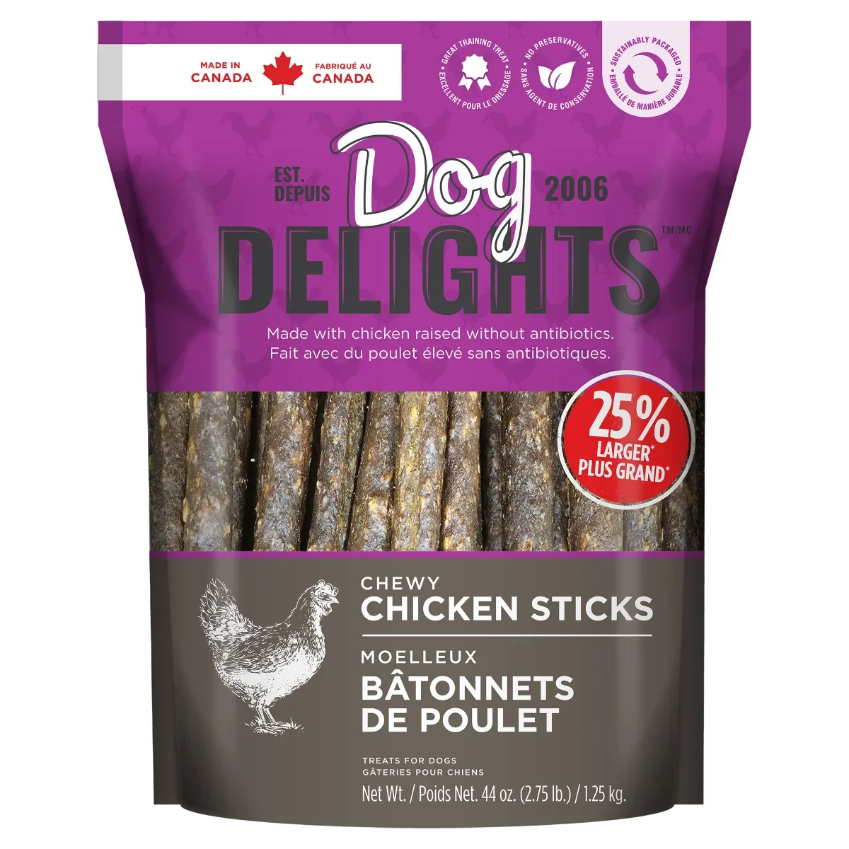 Click here for Dog Delights Treats Dog Delights Chicken Sticks Do... prices