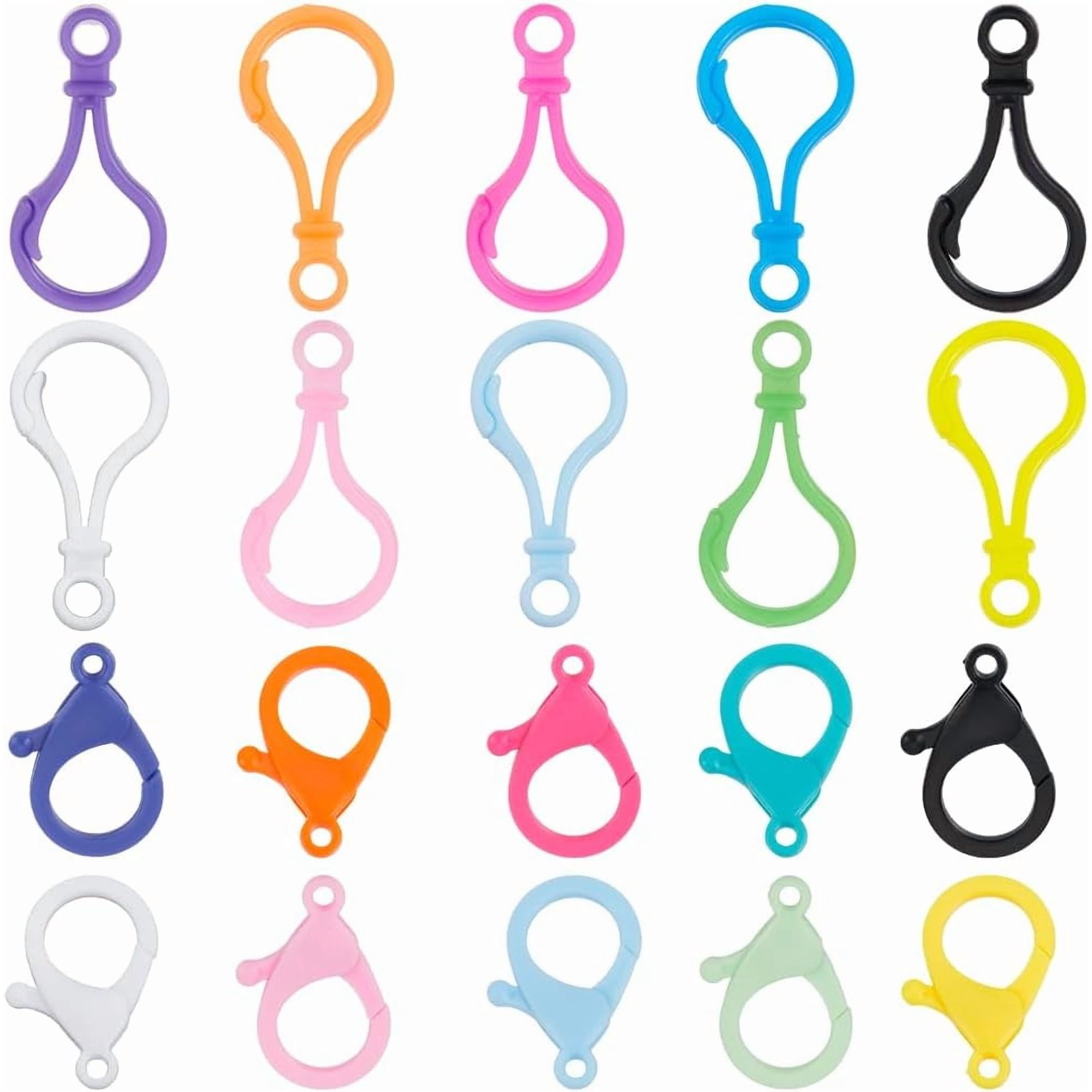 Click here for Nobrand 100pcs 10 Colors 2 Styles Colorful Keychai... prices