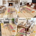 5'x8' Area Rugs, Love Peace Text Indoor Outdoor Area Rug for Living ...
