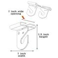 White Drop Ceiling Hook for Hanging – 50 Pcs Ceiling Decorations Hanger ...