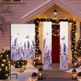 Chririnla Lavender Butterfly Porch Sign and Garden Flag Welcome Home ...