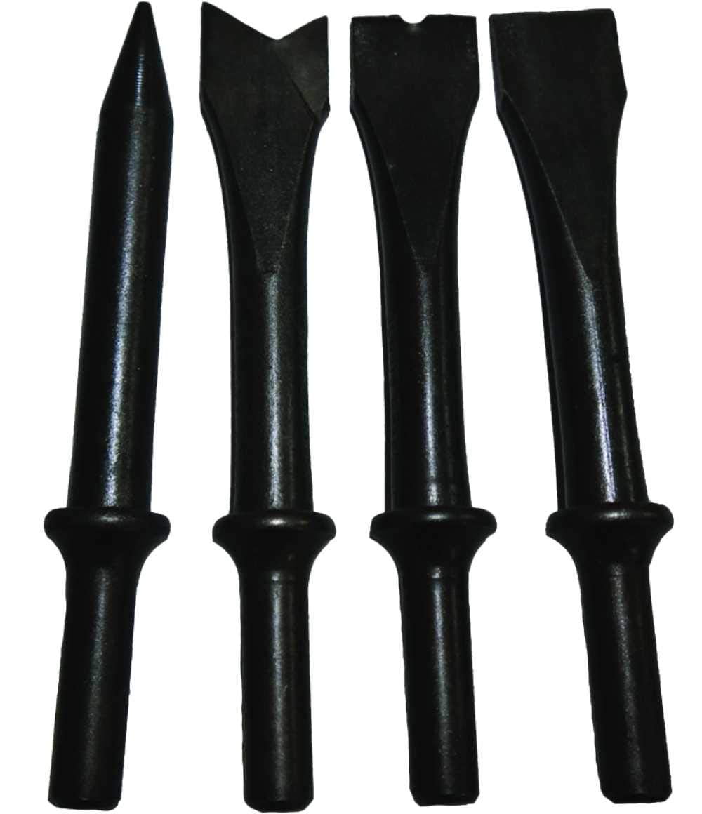 Juego de cinceles Tru-Flate 25-310, 4 piezas, acero negro | Bodega ...