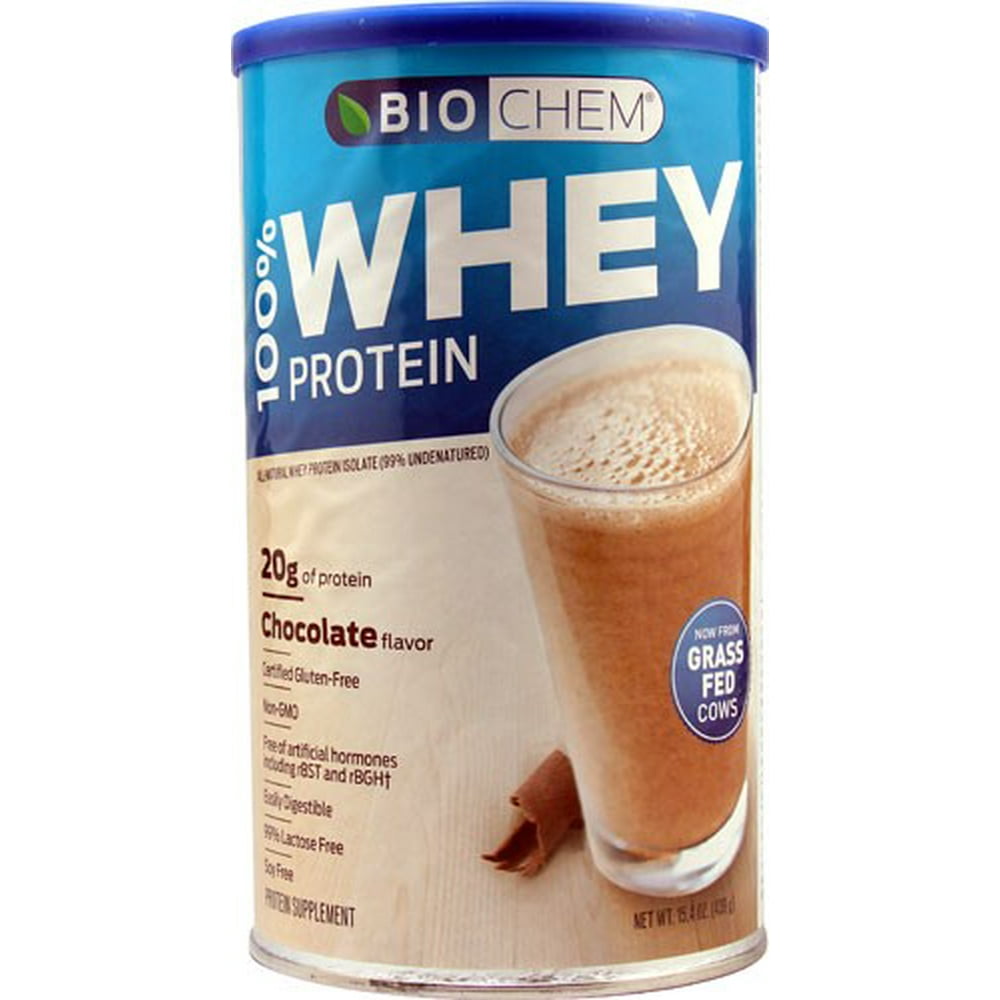 Biochem 100% Whey Protein, Chocolate, 15.4 Oz - Walmart.com - Walmart.com