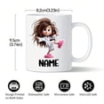 11oz Personalized Name Ceramic Mug, Lively Double-Sided Print, 7 Colors ...