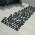 Rubber Cal 6 Piece Non Slip Outdoor Step Mats Regal Stair Treads