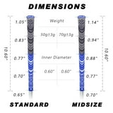 SAPLIZE Multi Compound Golf Grips, 13 Piece with Complete Regripping ...