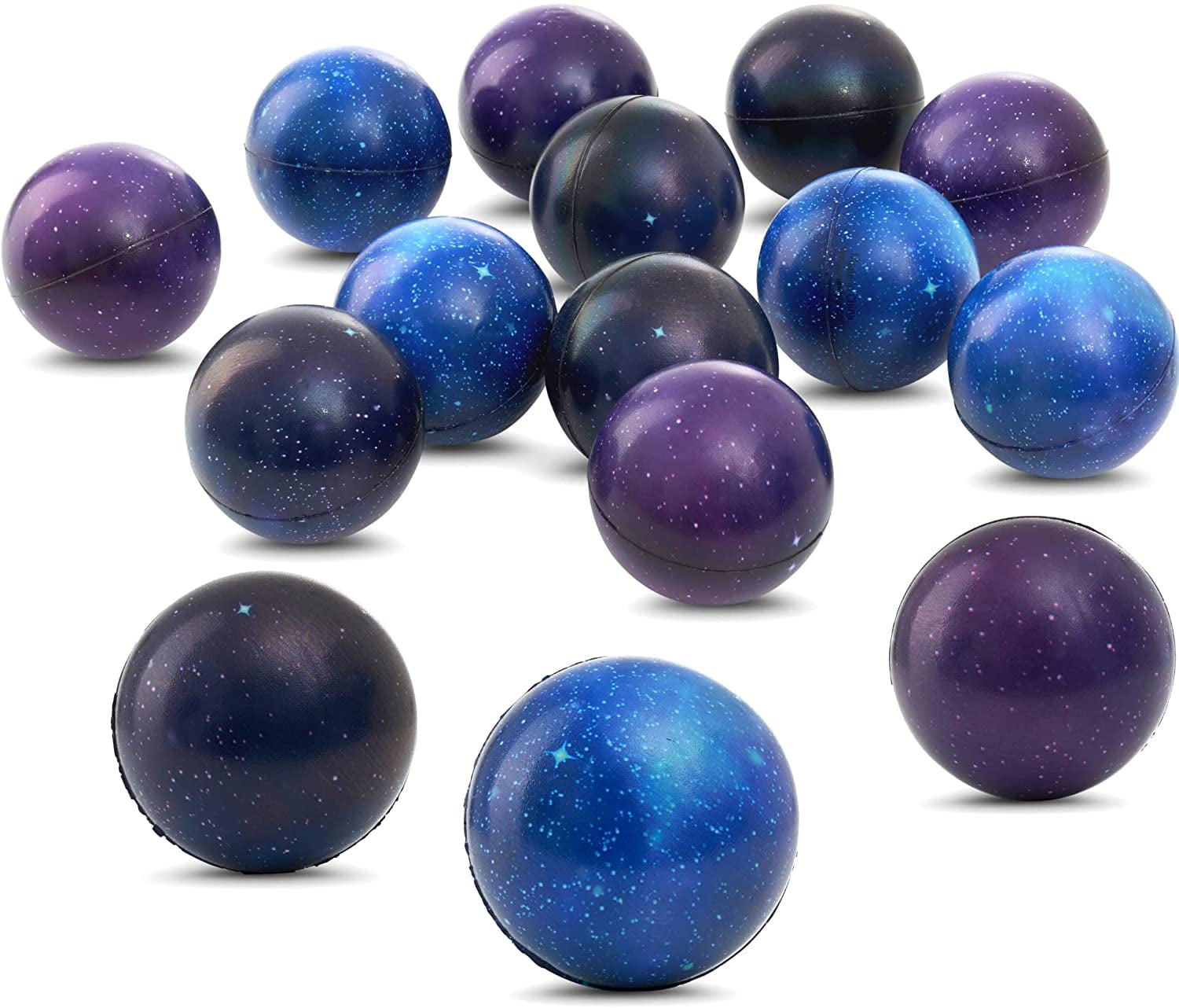 Stress 2.5'' Balls for Kids and Adults - Outer Space Starlight Galaxy ...