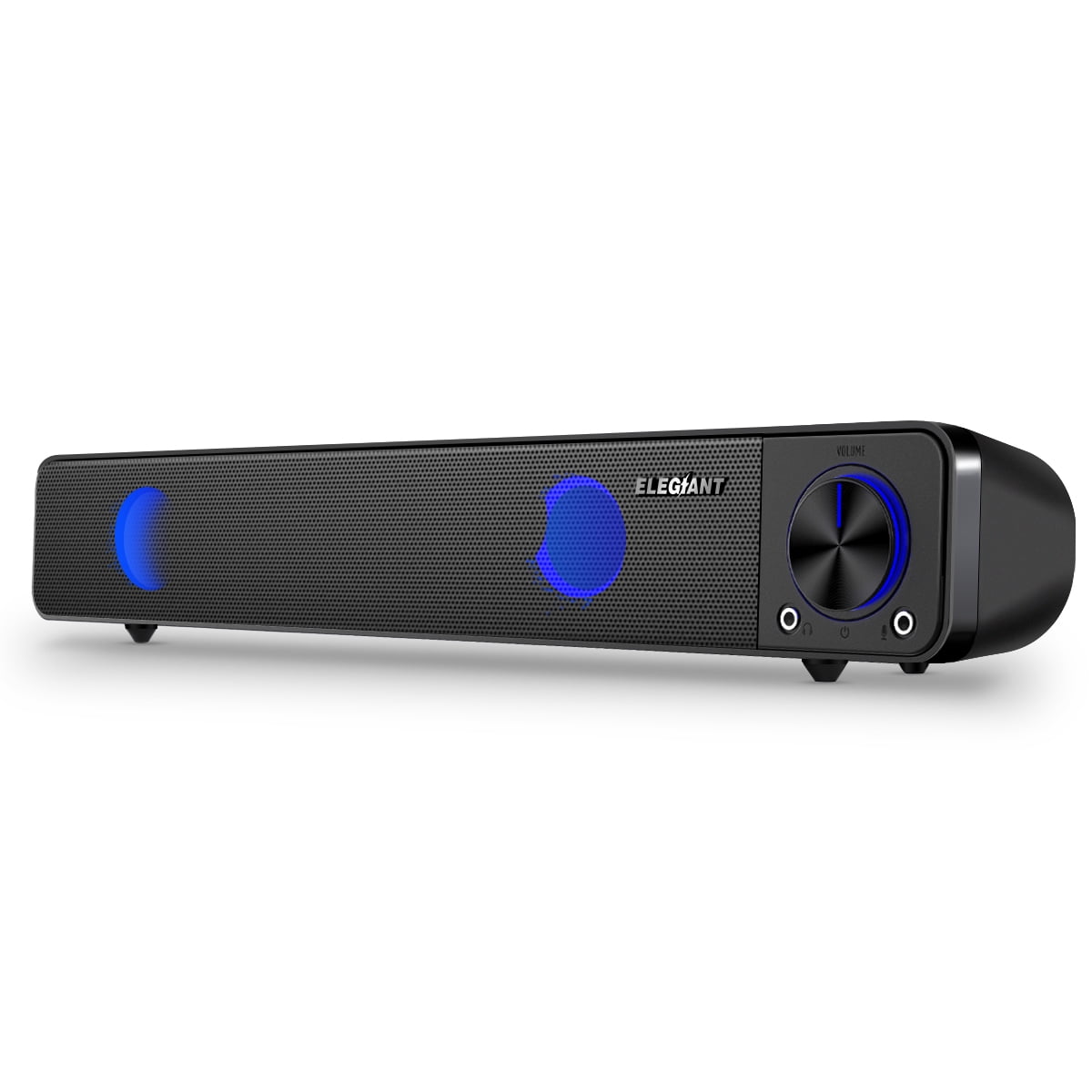 Computer Speaker with Earphone & Mic Interface, One-Button Control PC ...