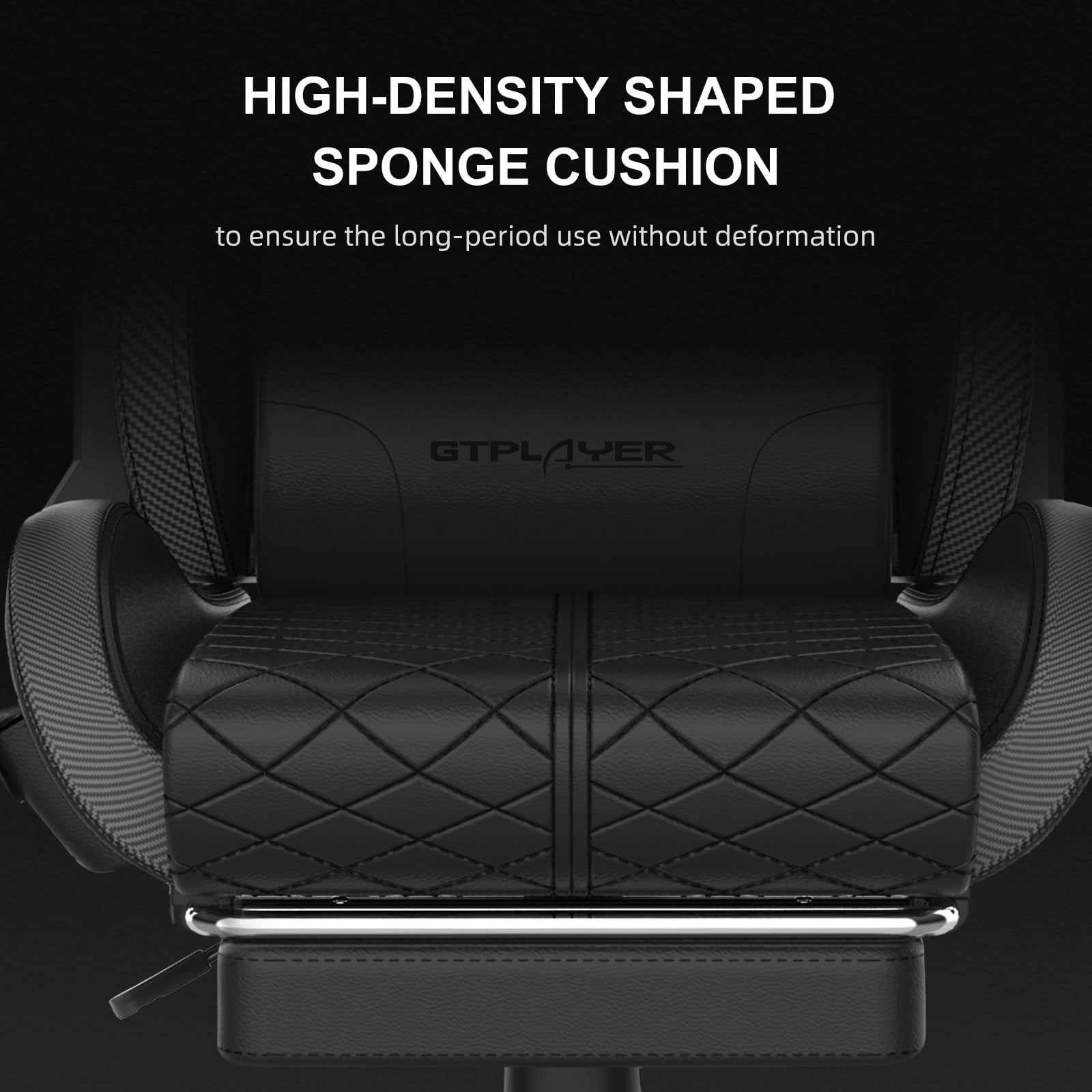 Buy GTPLAYER Gaming Chair with Bluetooth Speakers and Footrest High Back Office Chair, Black ...