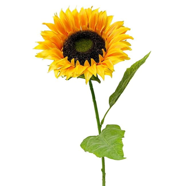 Mr. MJs Trading AI-FL4021GYL Yellow Sunflower Stem Artificial Flower ...
