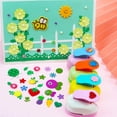 6 Pieces Craft Hole Punches with 10 Glitter Cardstock Paper, Handmade ...