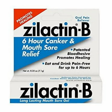 Zilactin-B 6 Hour Canker & Mouth Sore Relief HSA/FSA Eligible - Walmart.com