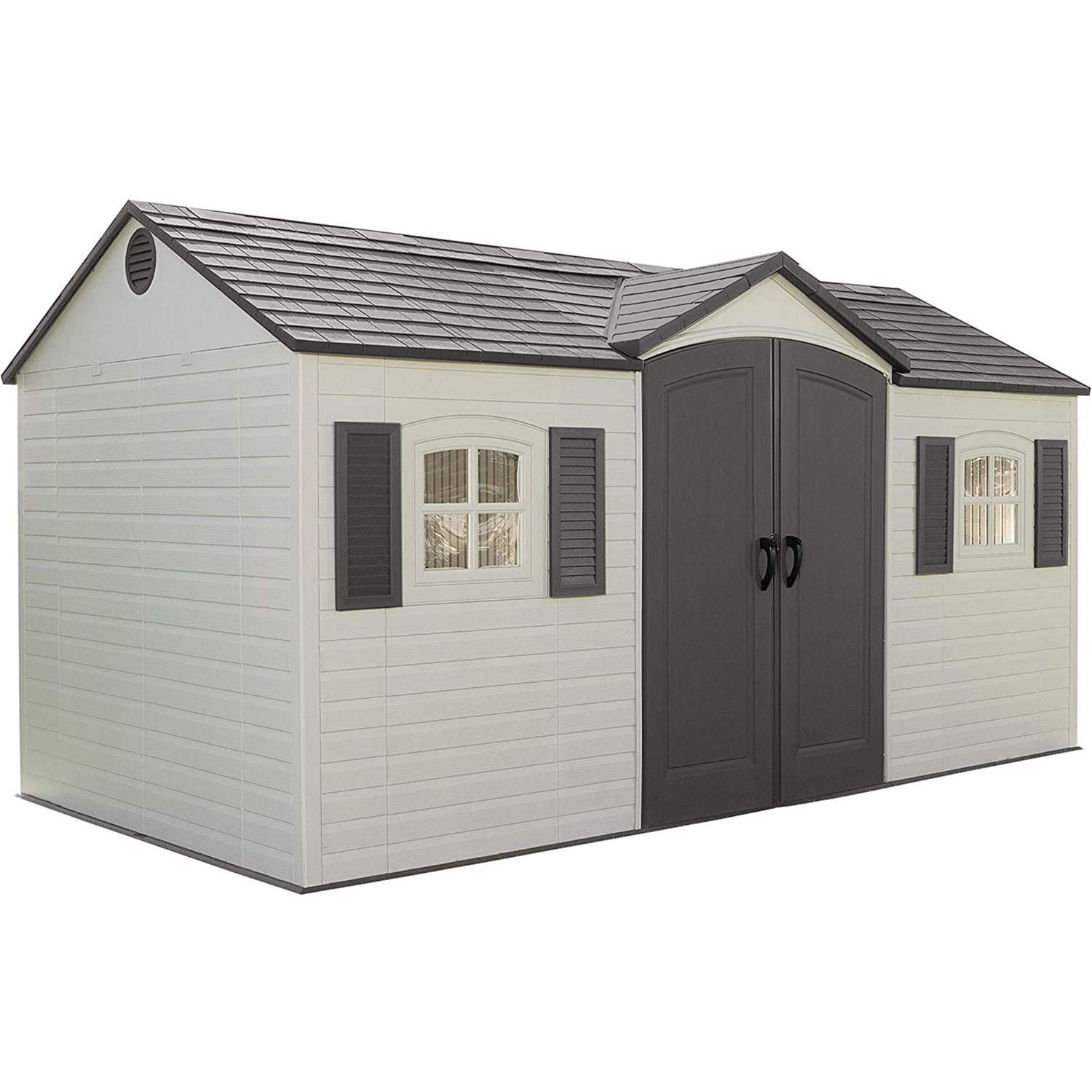 Click here for Lifetime 8 X 15 Outdoor Storage Shed With Shutters... prices