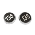Bonnet Badge Pair – Chrome Medallion Trim – Fits Massey Ferguson 135 ...