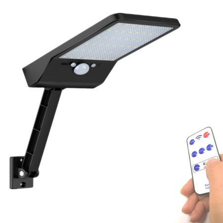 SHTUUYINGG 48 LED 550LM Solar Lights Outdoor Waterproof IP65, Remote ...